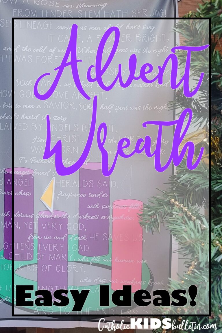 Advent Wreath Ideas & Free December Bulletins - Catholic Kids Bulletin