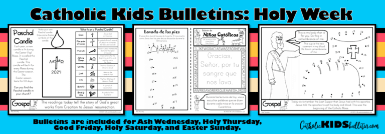 Kids Bulletins for the Catholic Church - Catholic Kids Bulletin