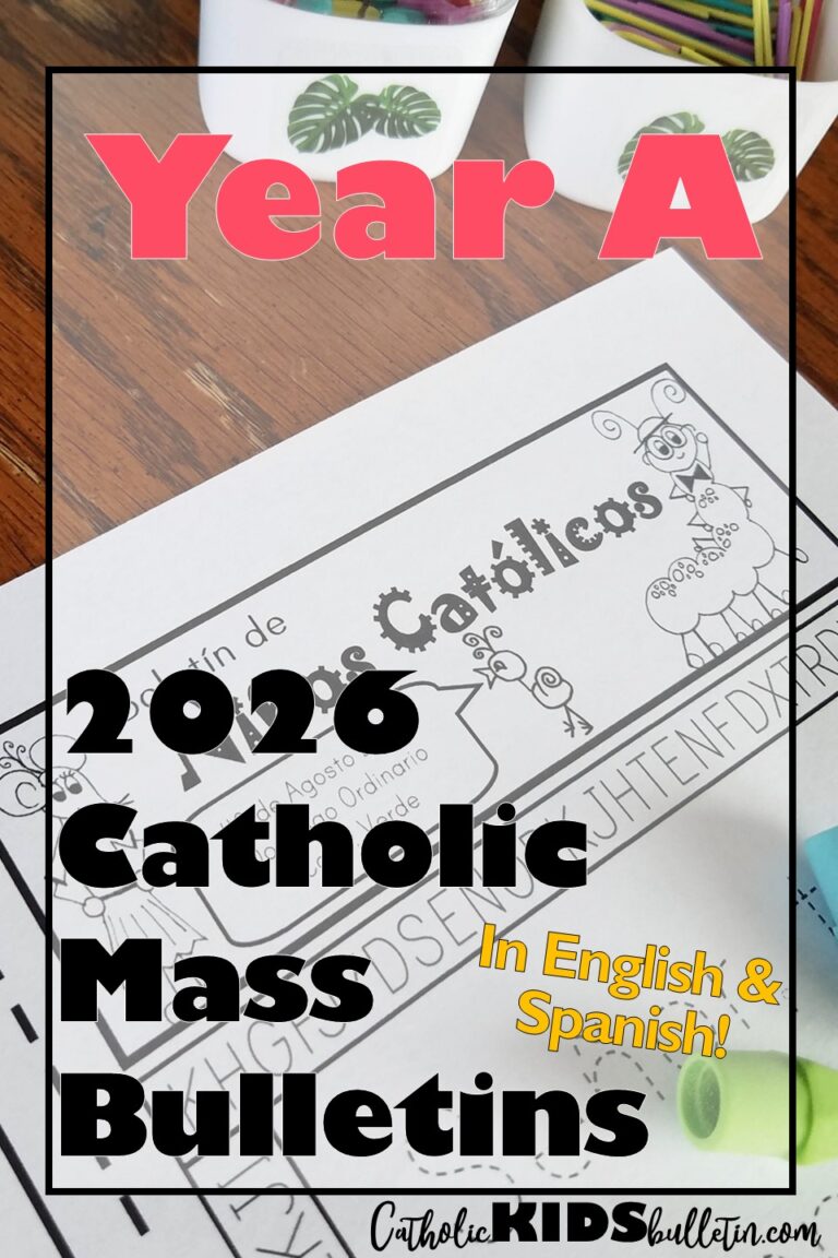 Catholic Mass Worksheets | Catholic Kids Bulletins