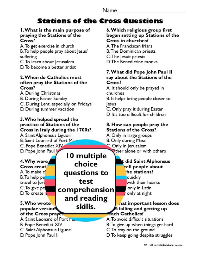 Stations of the Cross Lesson - An Easy Sub Plan to Save the Day ...